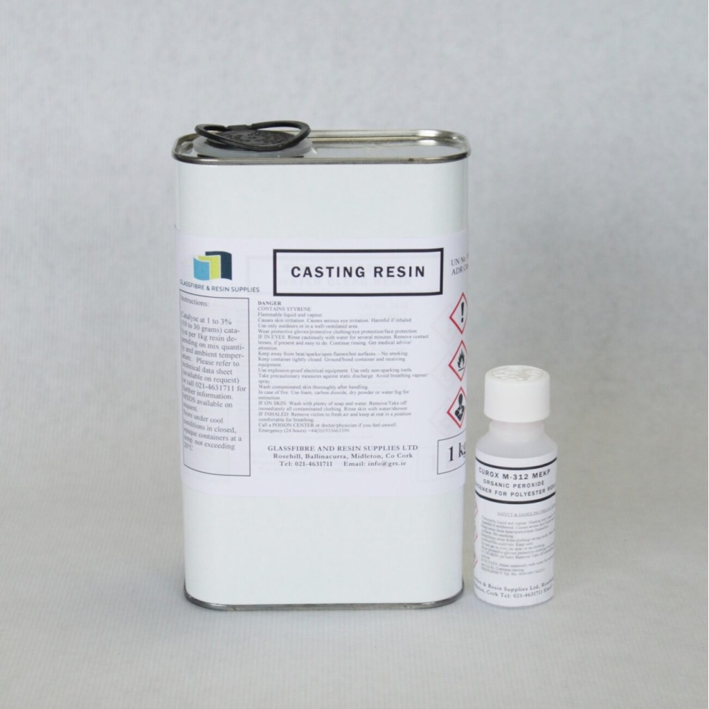 Water Clear Casting Polyester Resin | Glassfibre and Resin Supplies Ltd